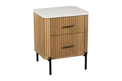 Baker Furniture Reed 2 drawer nightstand - Beechmount Furniture