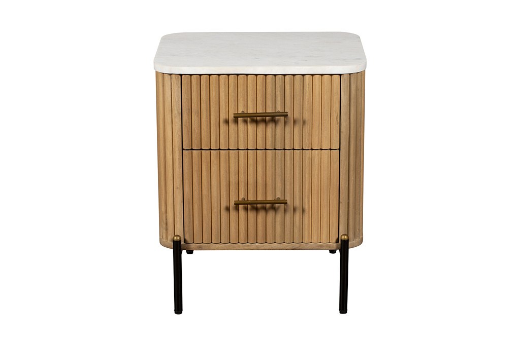Baker Furniture Reed 2 drawer nightstand - Beechmount Furniture